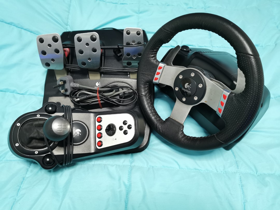 Logitech G27 Racing Steering Wheel set, Video Gaming, Video Game ...