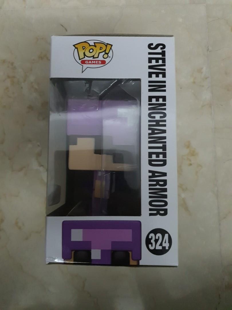 Funko: Minecraft Steve in Enchanted Armor, Hobbies & Toys, Toys & Games ...