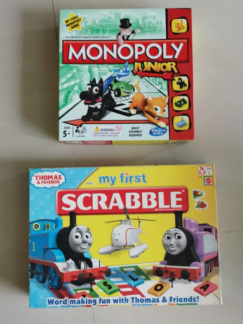 Monopoly Junior & Thomas & Friends my first Scrabble, Hobbies & Toys ...