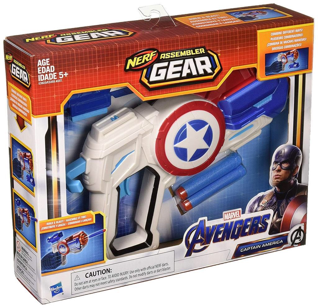 NERF MARVEL AVENGERS: ENDGAME NERF CAPTAIN AMERICA ASSEMBLER GEAR, Toys ...