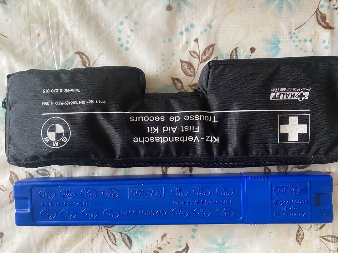 Original BMW first aid kit and triangle, Car Accessories, Accessories ...