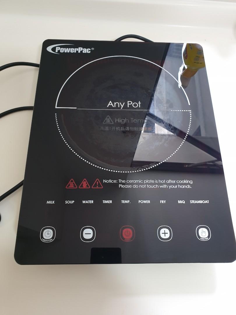 Powerpac ceramic induction Cooker, TV & Home Appliances, Kitchen ...