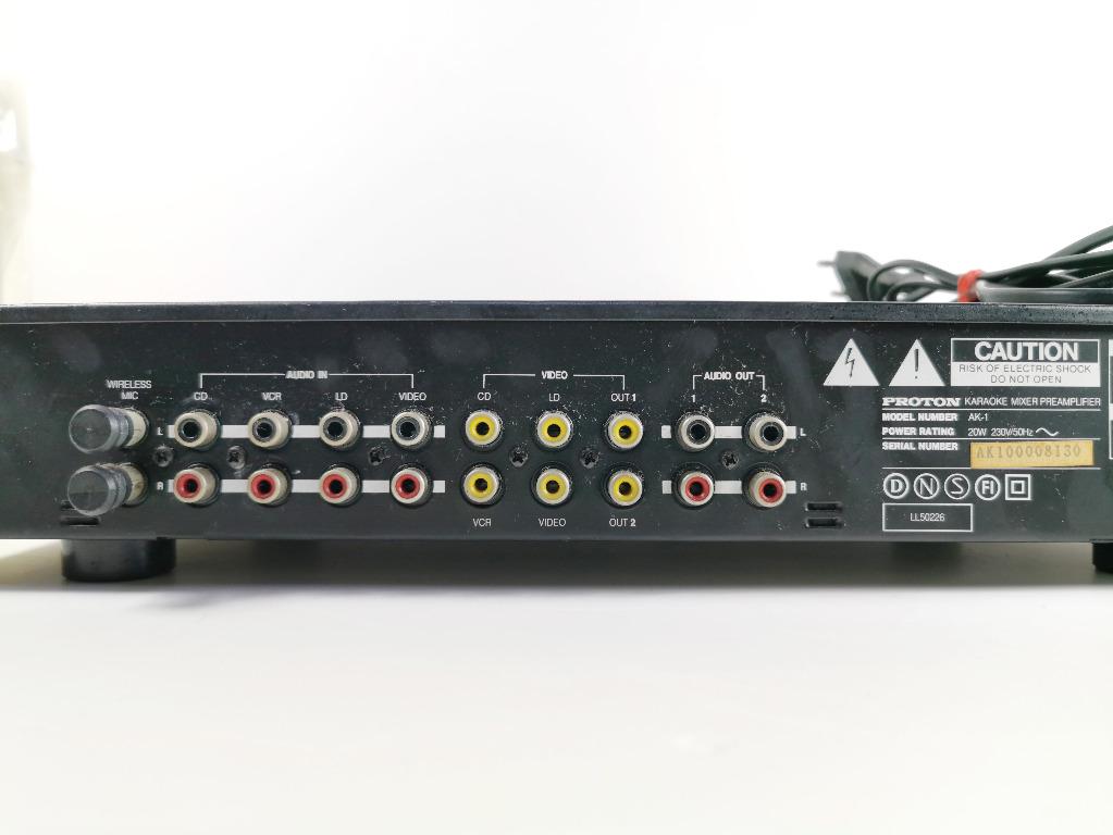 PROTON KARAOKE MIXER PREAMPLIFIER AK-1, Audio, Other Audio Equipment on ...