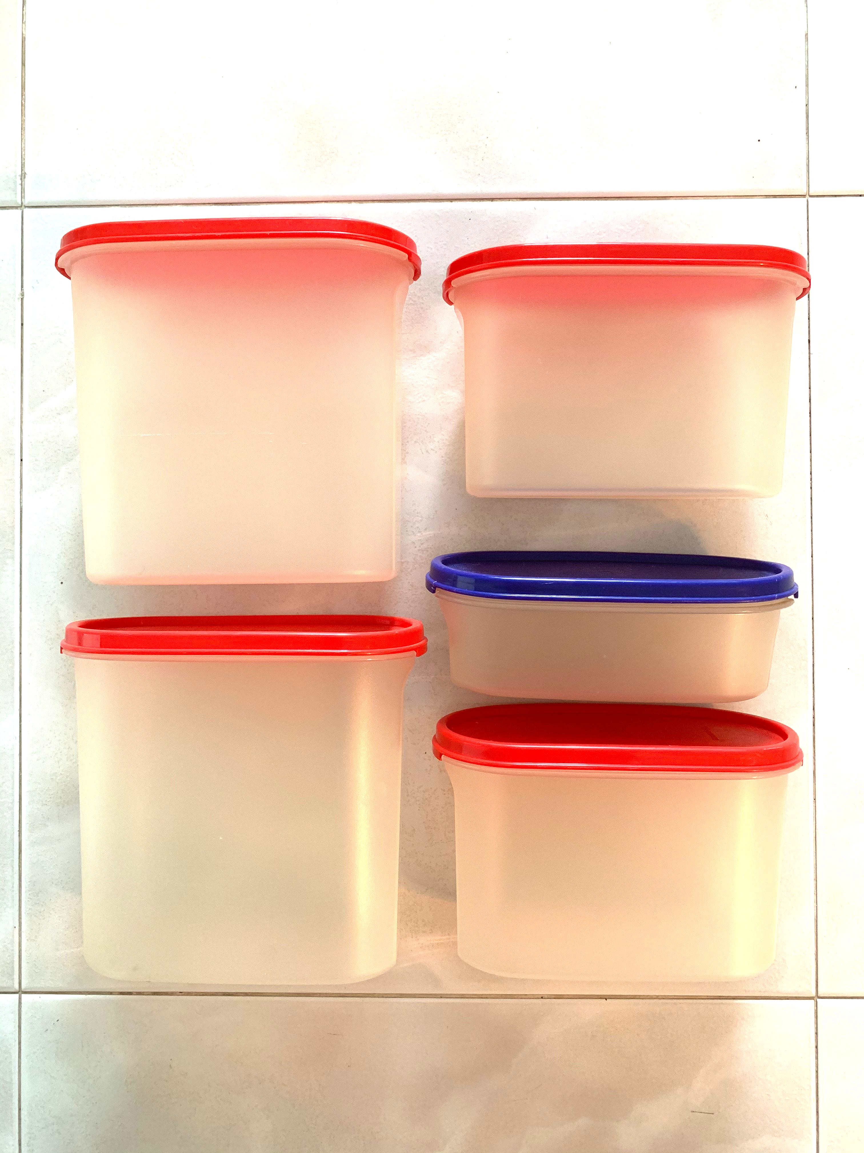 Tupperware Containers Set of 5, Home Appliances, Kitchenware on Carousell