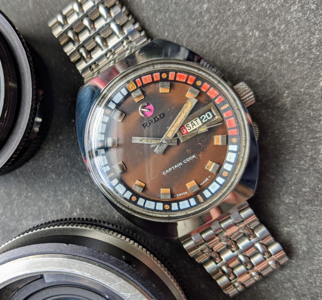 Vintage Rado Captain Cook Automatic Watch, Women's Fashion, Watches ...