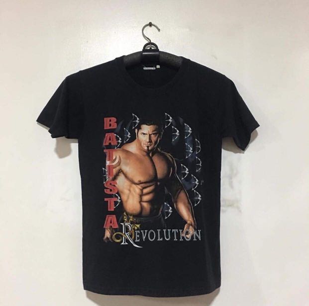 WWE Batista Revolution Wrestling Shirt, Men's Fashion, Tops & Sets ...