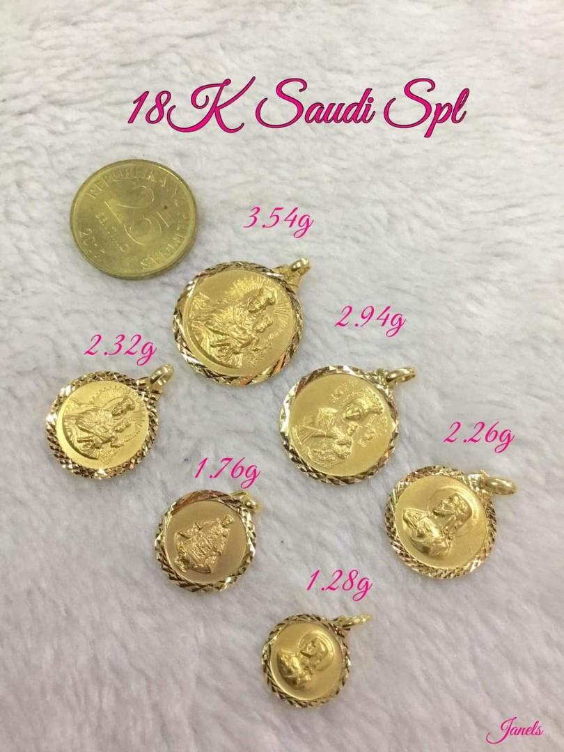 18K Saudi Gold Religious Pendant VSPL, Women's Fashion, Jewelry ...