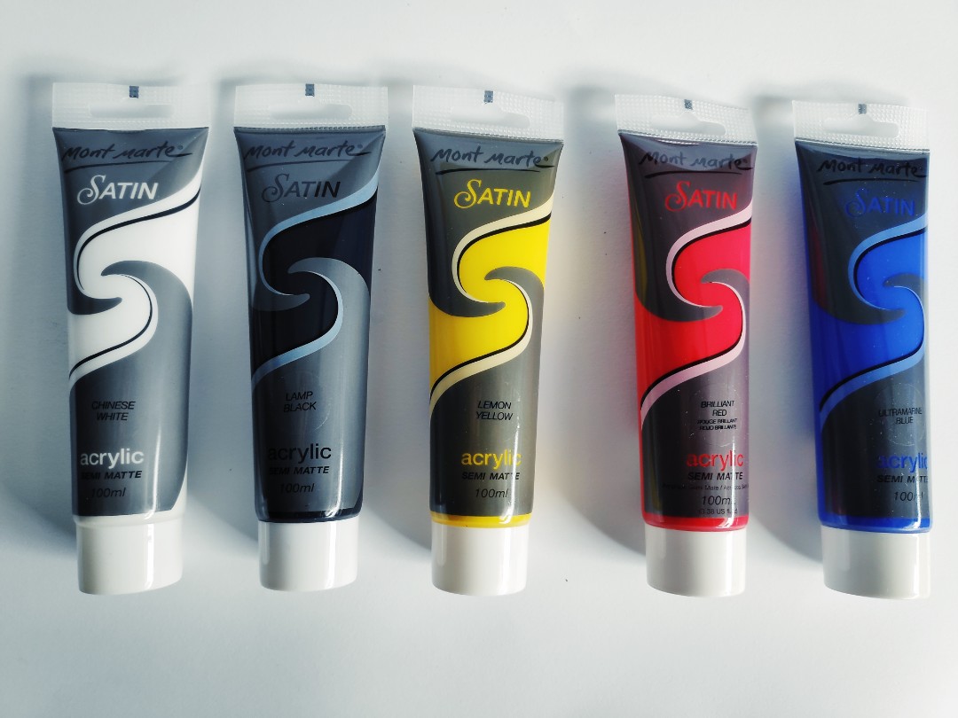 Acrylic paint primary colors X 100ml, Design & Craft, Craft Supplies ...