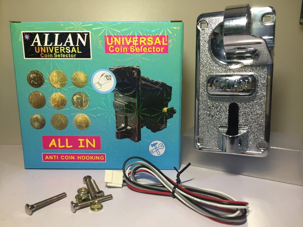 ALLAN UNIVERSAL COINSLOT / MULTI COIN SELECTOR, ACCEPTS OLD AND NEW ...