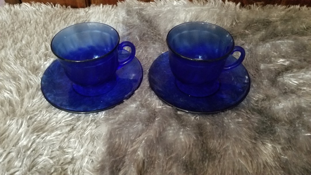 Arcoroc cups n saucer, Furniture & Home Living, Home Improvement ...