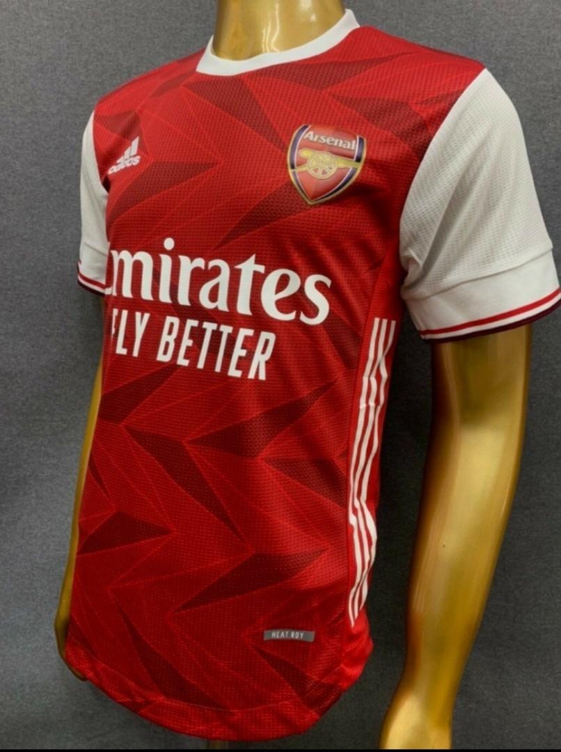 Arsenal Home 2020/21 Player Version, Sports Equipment, Exercise ...