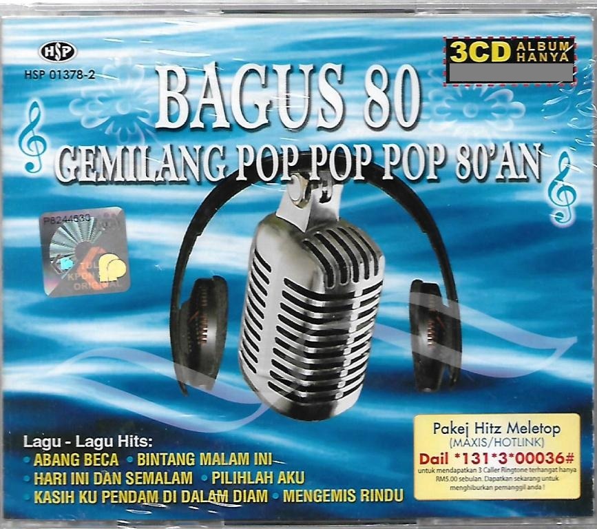 Bagus 80 - Gemilang Pop Pop Pop 80an 3CD Fredo Flybaits Jay jay Moses ...