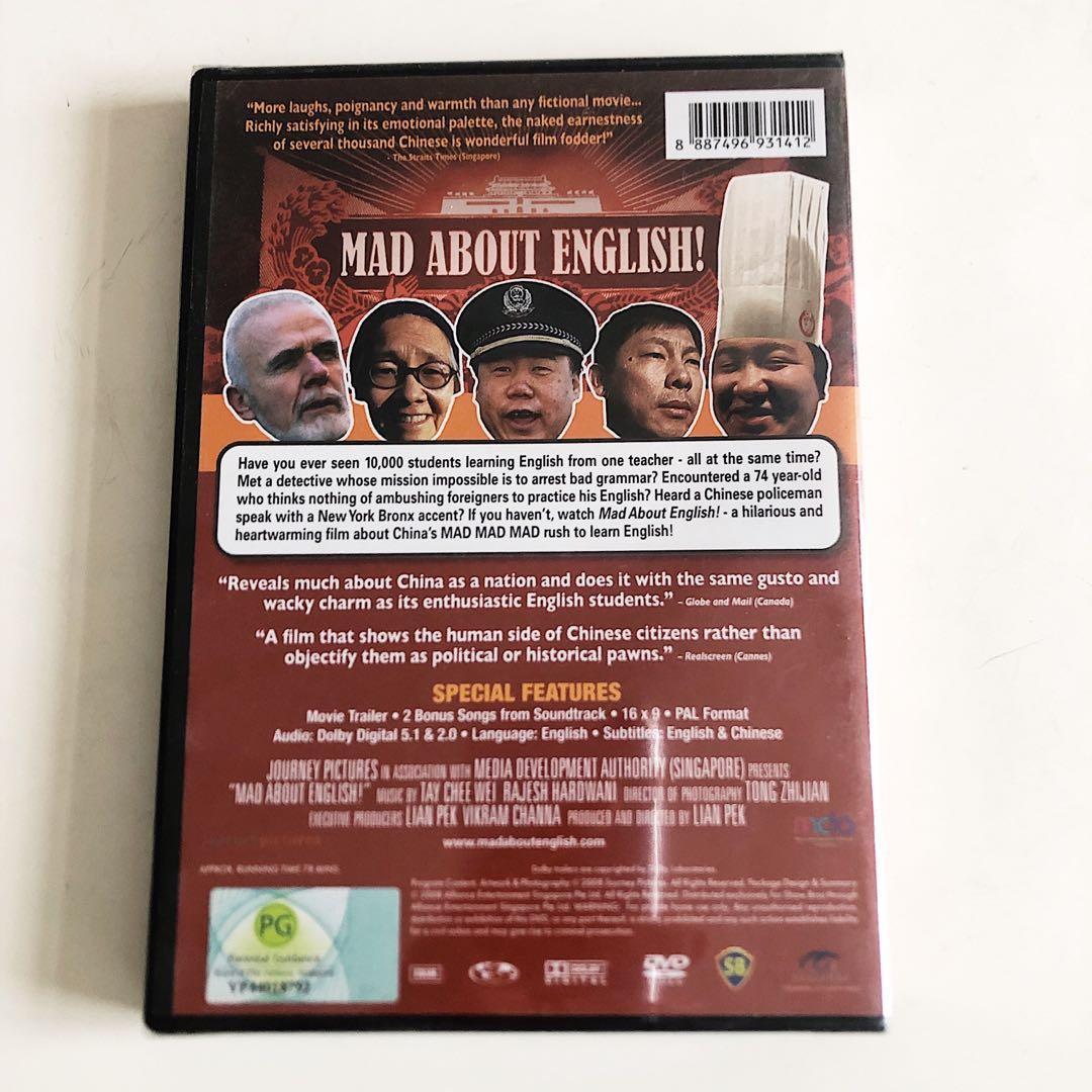 [BNIP] Mad About English! docu film DVD, Hobbies & Toys, Music & Media ...