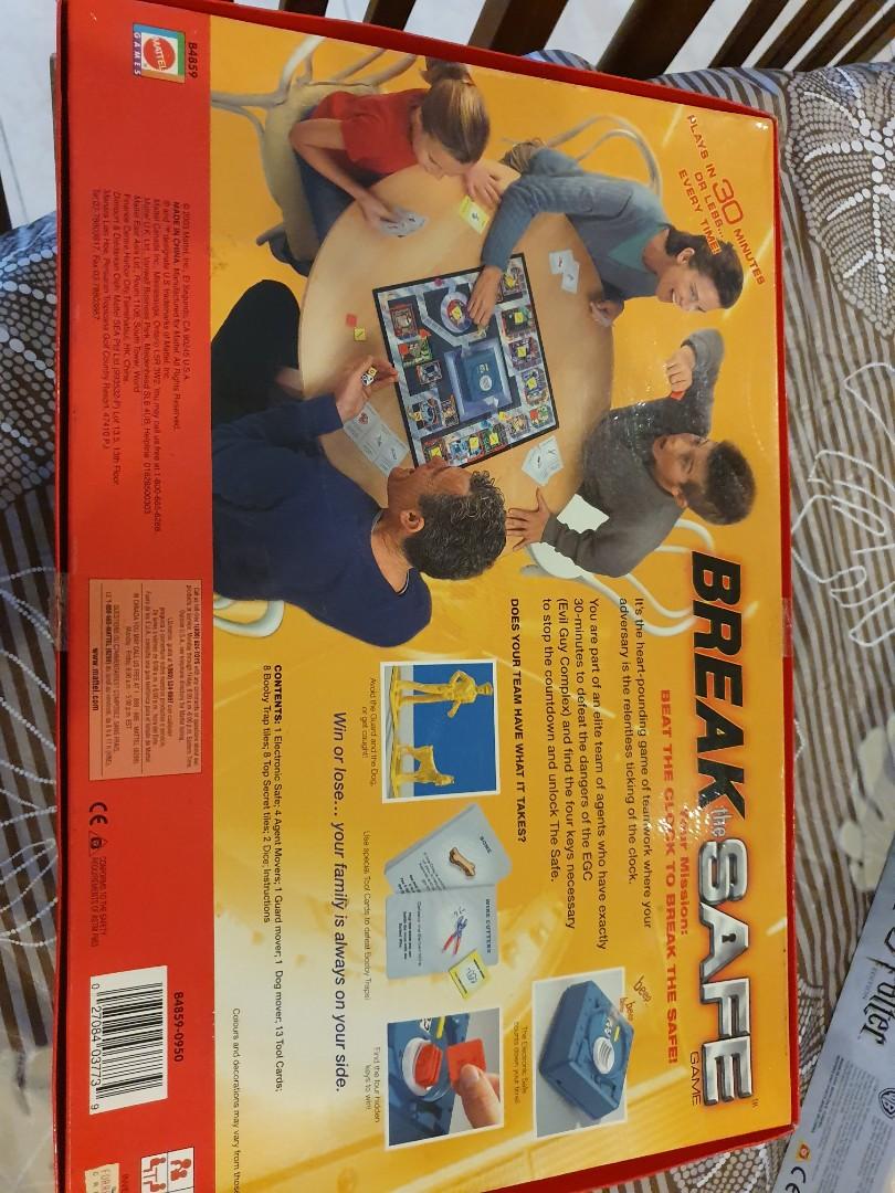 Break the safe board game, Toys & Games, Board Games & Cards on Carousell