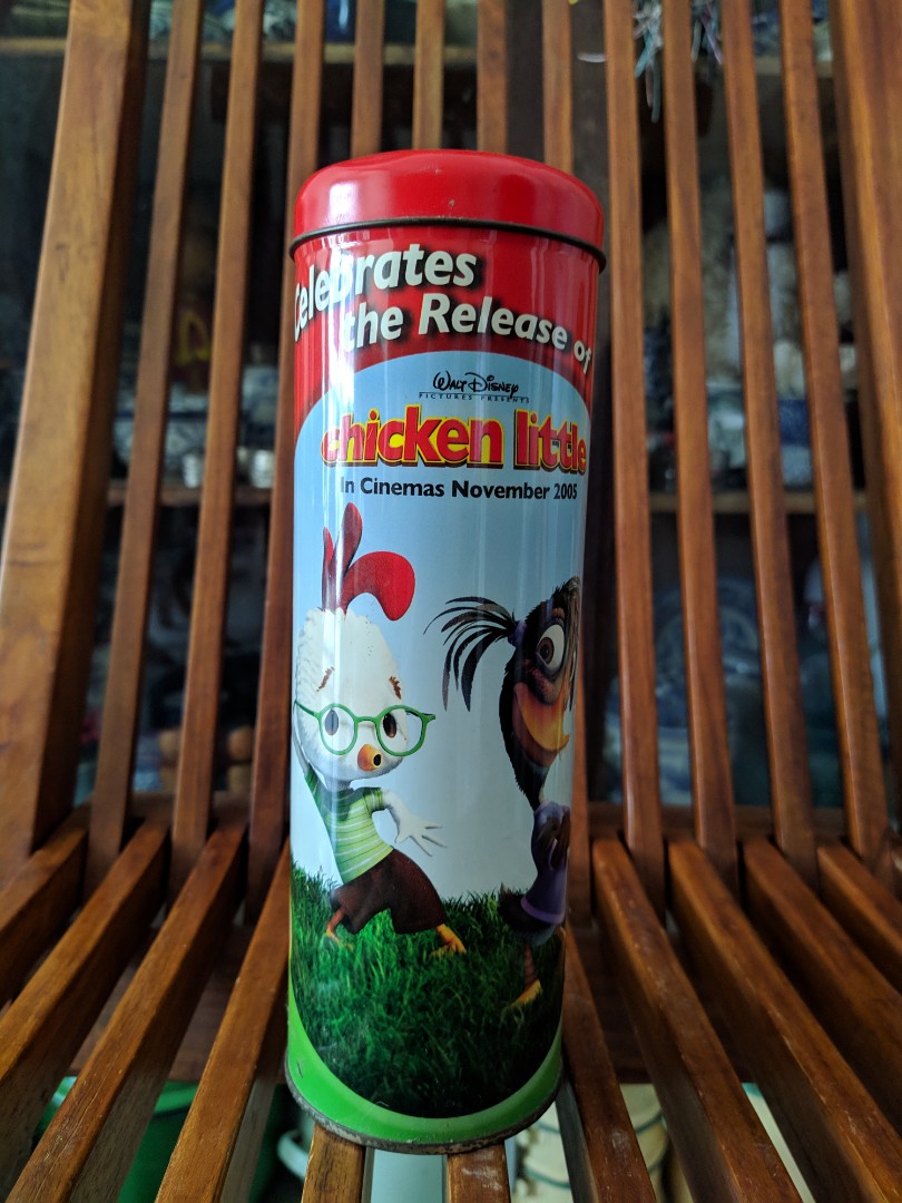 Chicken little coins tin, Furniture & Home Living, Home Decor, Vases ...