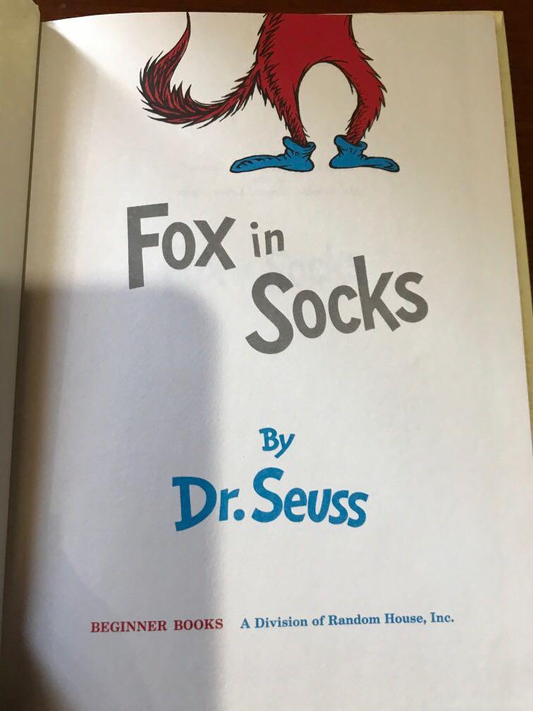 Dr. Seuss Fox in Socks Book hardbound, Hobbies & Toys, Books ...