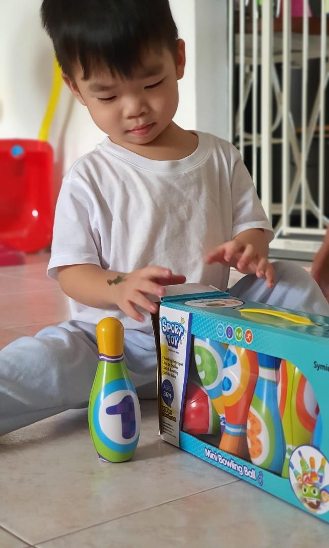 Educational Soft Bowling Set, Hobbies & Toys, Toys & Games on Carousell