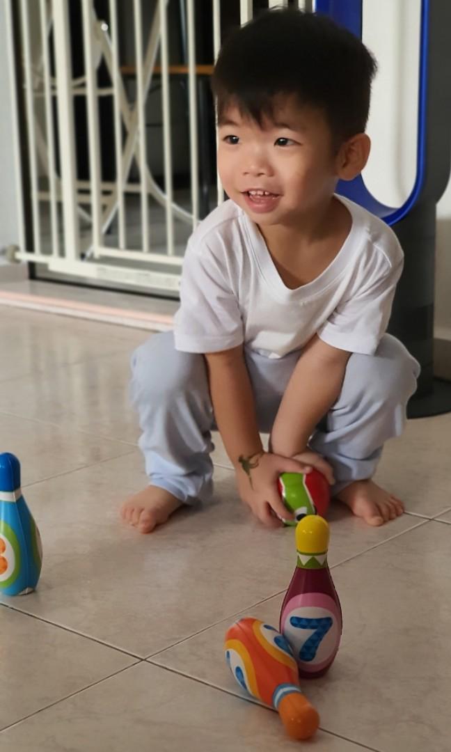Educational Soft Bowling Set, Hobbies & Toys, Toys & Games on Carousell
