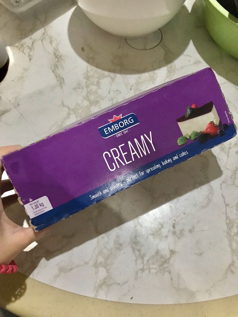 EMBORG CREAM CHEESE 1.36kg., Food & Drinks, Homemade Bakes on Carousell