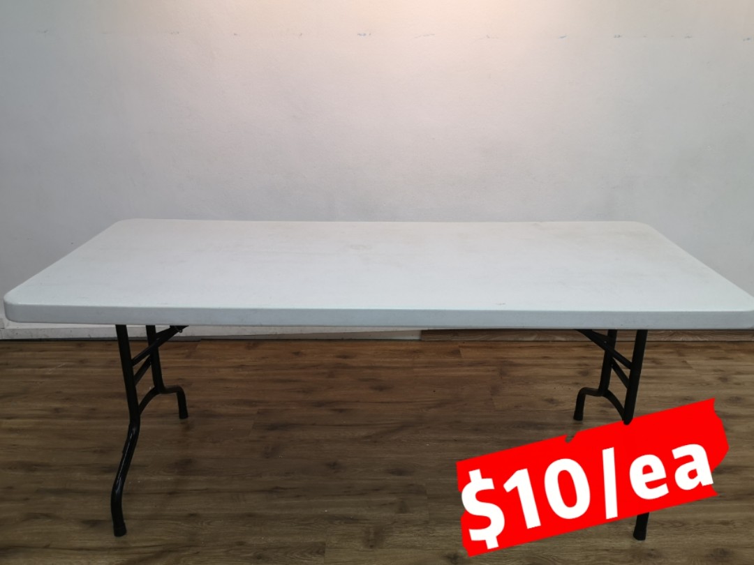 Flodable long desk, Furniture & Home Living, Furniture, Tables & Sets ...