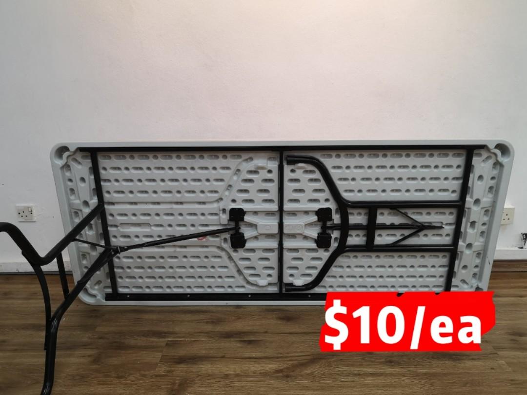 Flodable long desk, Furniture & Home Living, Furniture, Tables & Sets ...