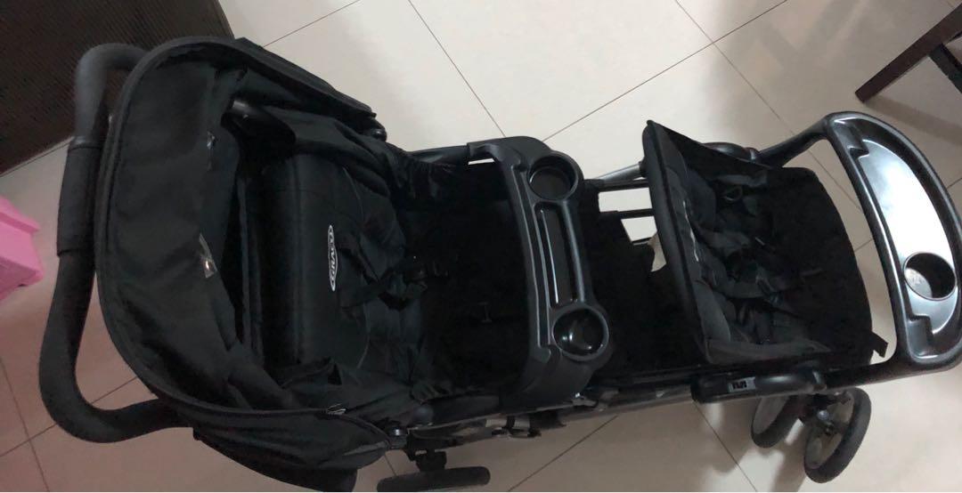 Graco Stadium Stroller twin two seats, Babies & Kids, Going Out ...
