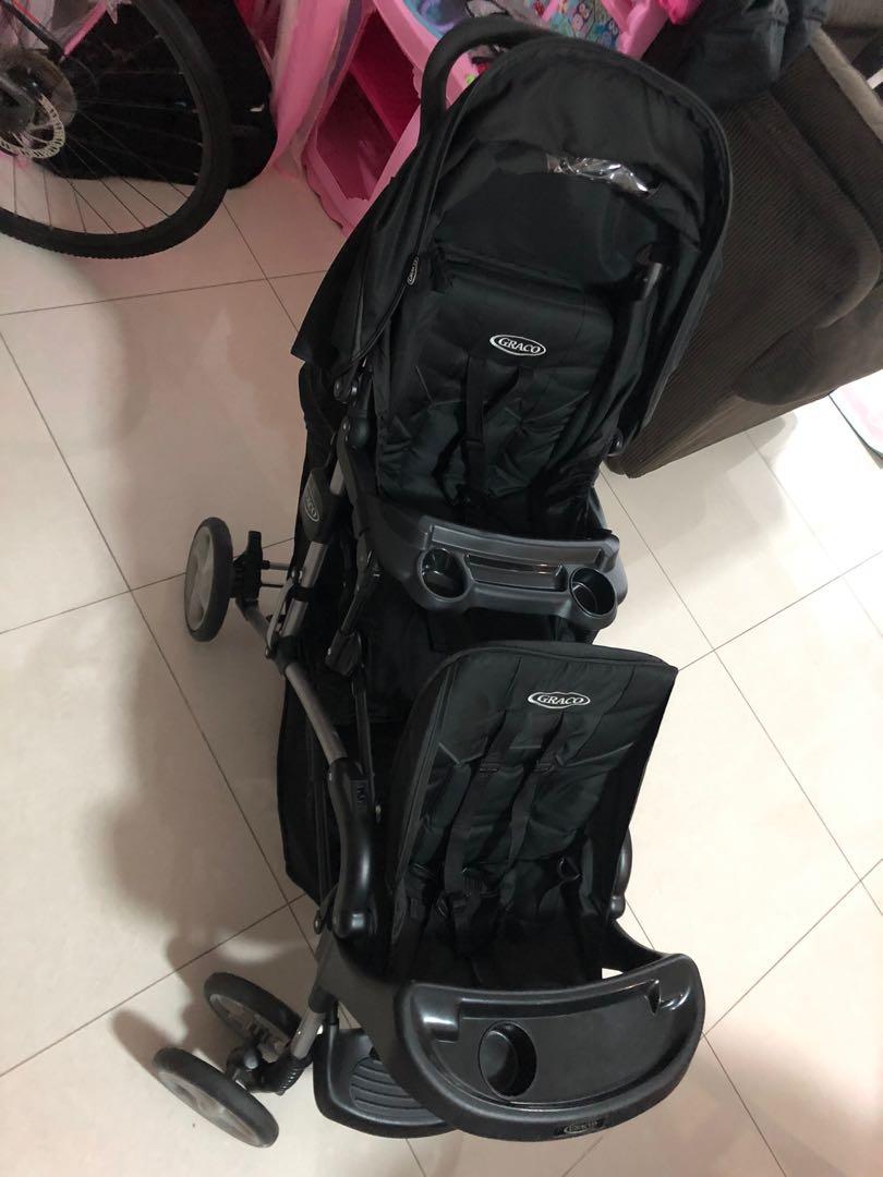 Graco Stadium Stroller twin two seats, Babies & Kids, Going Out ...