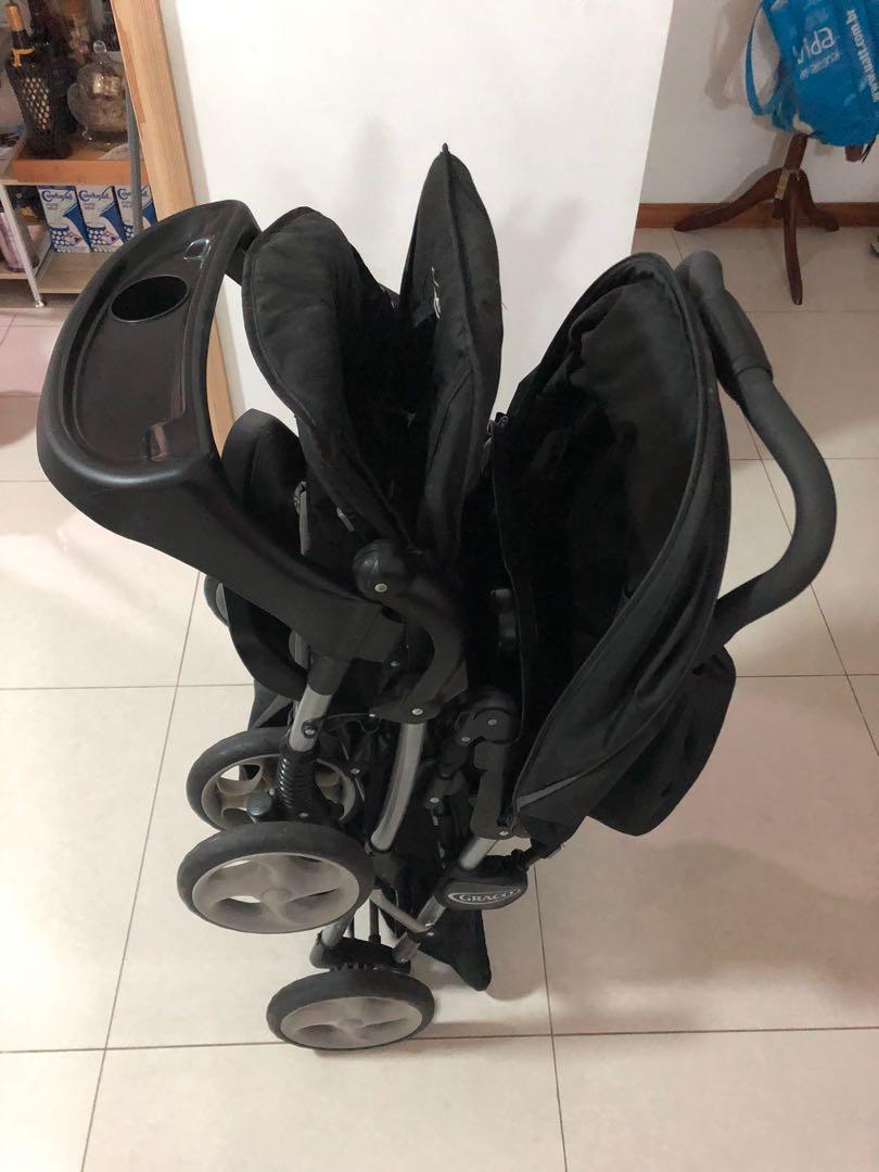 Graco Stadium Stroller twin two seats, Babies & Kids, Going Out ...