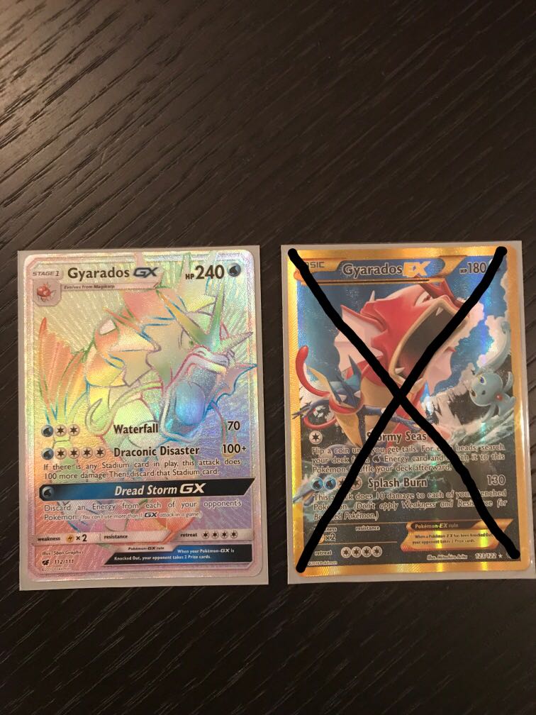 Gyarados gx and ex, Hobbies & Toys, Toys & Games on Carousell