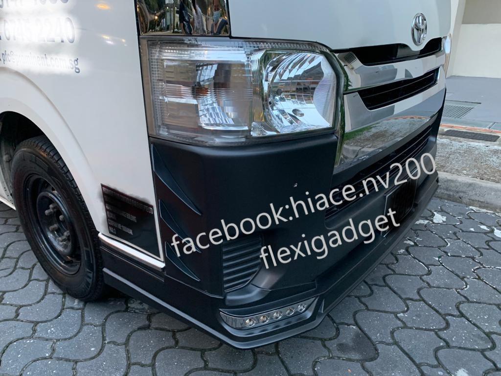 Hiace Helios Front Lip / Hiace LED Front Bumper Lip / Hiace Bumper ...