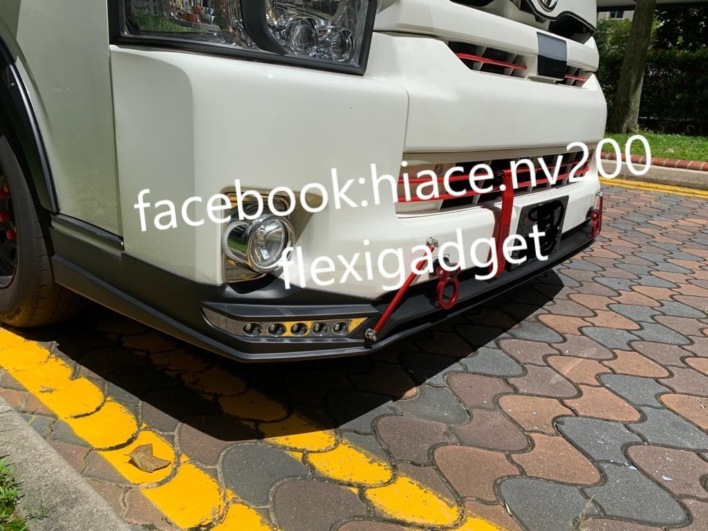 Hiace Helios Front Lip / Hiace LED Front Bumper Lip / Hiace Bumper ...