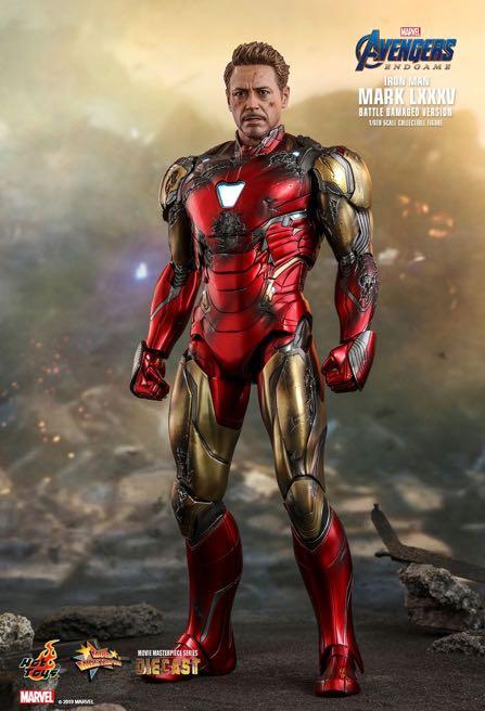 Hot Toys Iron Man Mark 85 (Battle Damaged) Special Edition, Hobbies ...