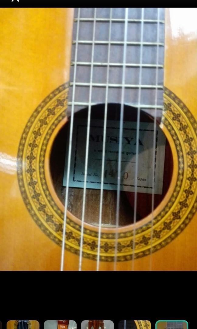 JAPAN MUSIYA classic guitar 古典結他 - 90% new, 興趣及遊戲, 音樂樂器 & 配件, 樂器 ...
