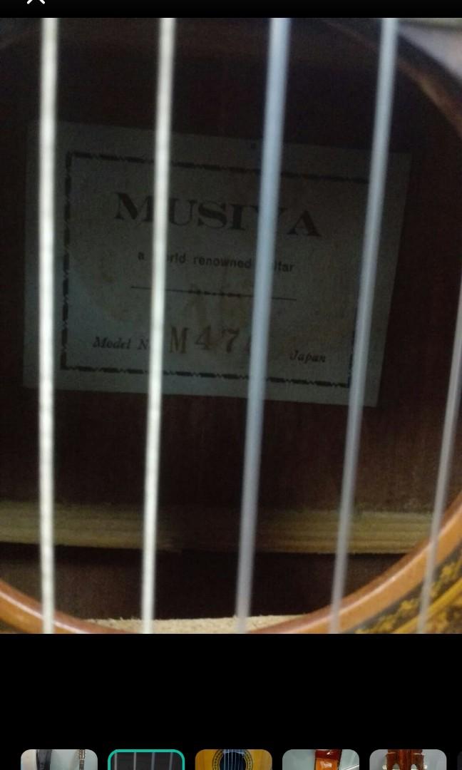 JAPAN MUSIYA classic guitar 古典結他 - 90% new, 興趣及遊戲, 音樂、樂器 & 配件, 樂器 ...