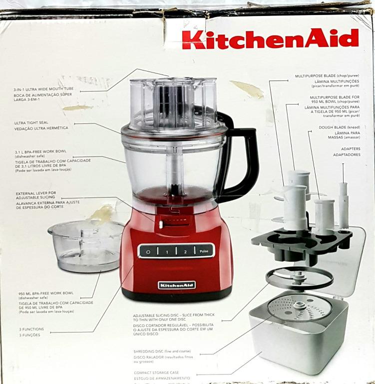 KITCHENAID FOOD PROCESSOR / CANDY APPLE RED, TV & Home Appliances ...