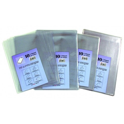 L shape Folder A4 TRANSPARENT Pop Bazic 5 PCS PB-H2/10, Hobbies & Toys ...