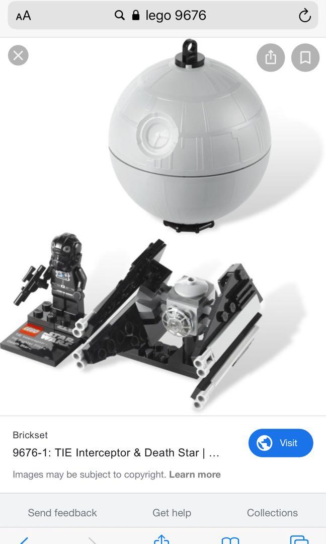 Lego 9676 Star Wars Tie Interceptor & Death Star, Hobbies & Toys, Toys ...