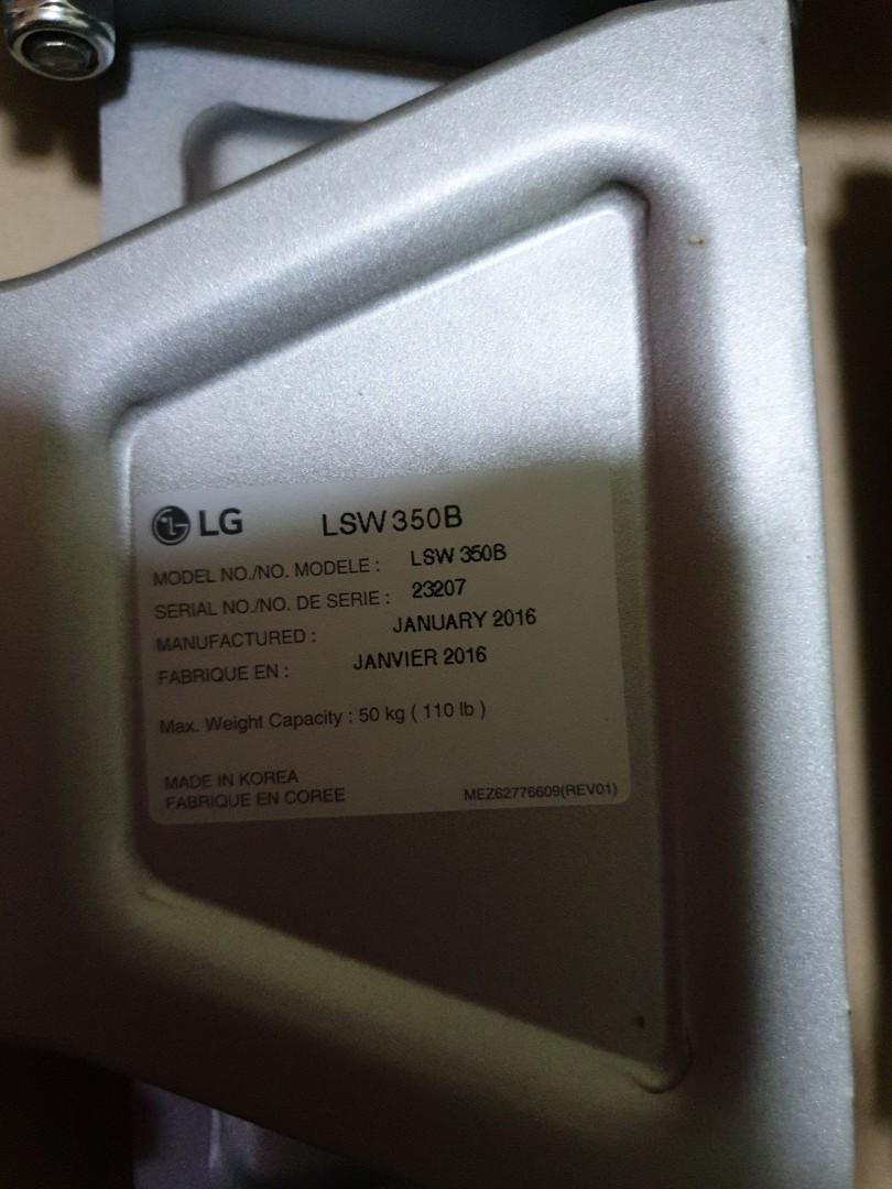LG EZ Slim Wall Mount LSW350B, TV & Home Appliances, TV & Entertainment ...