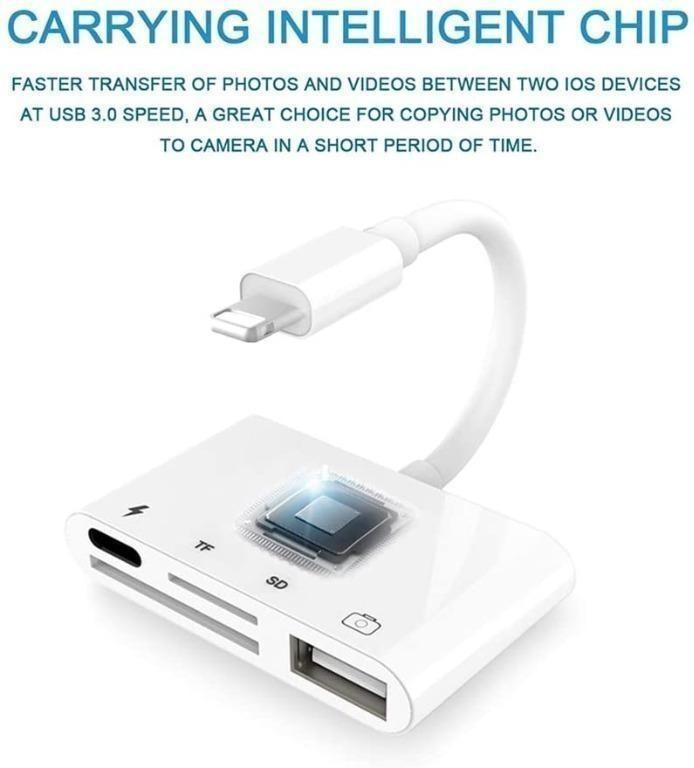 Lightning to 4 in 1 Camera Connection Kit, Electronics, Others on Carousell