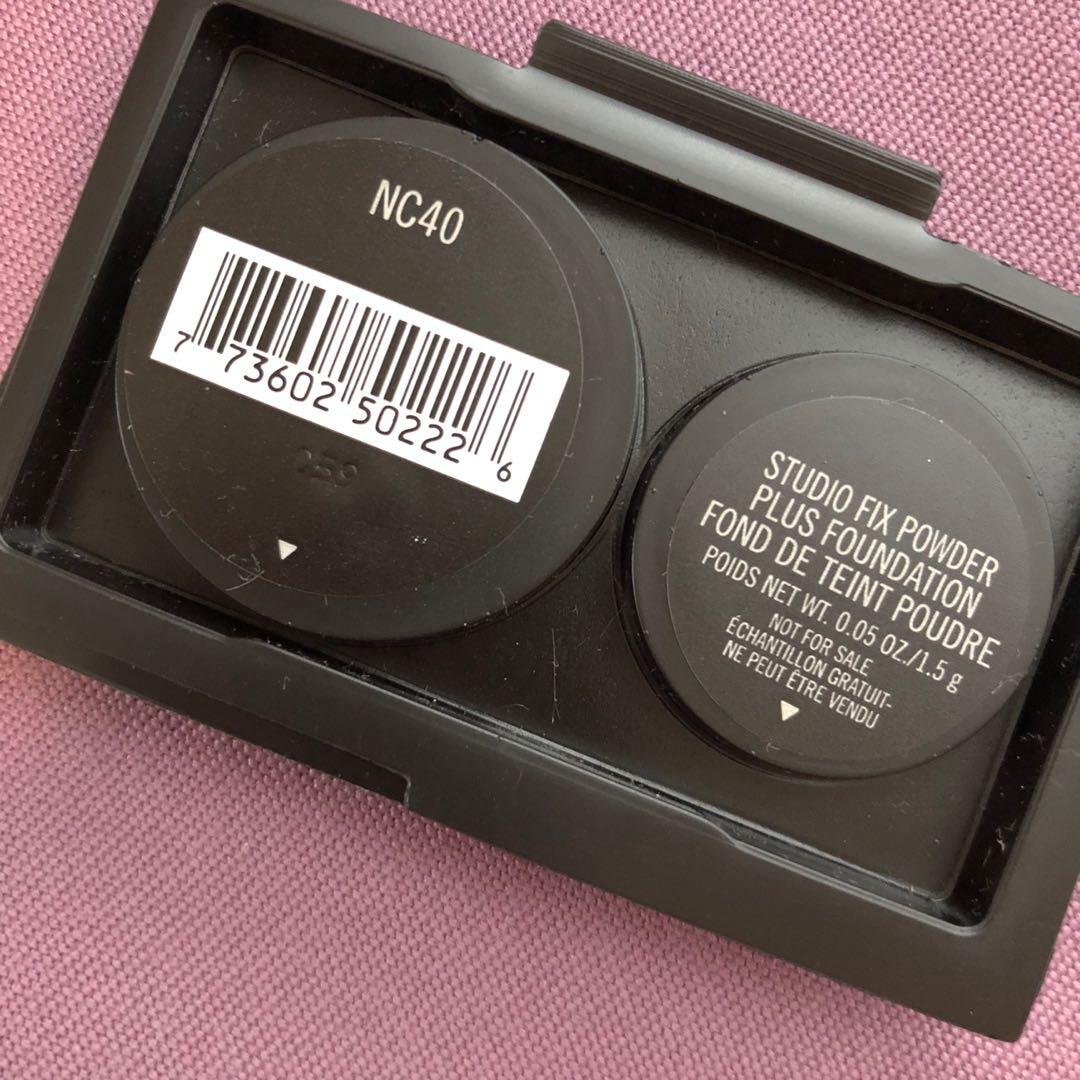 Mac Studio Fix Powder Foundation Sample - NC50 NC40 NC30 NC20, Beauty ...
