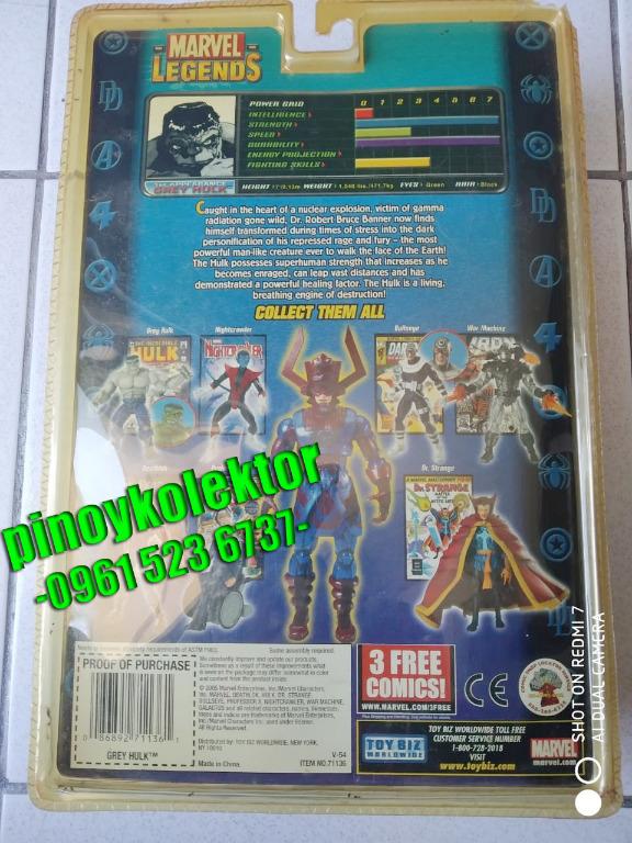 Marvel Legends First Appearance Grey Hulk (Chase Variant) 2005 Released ...