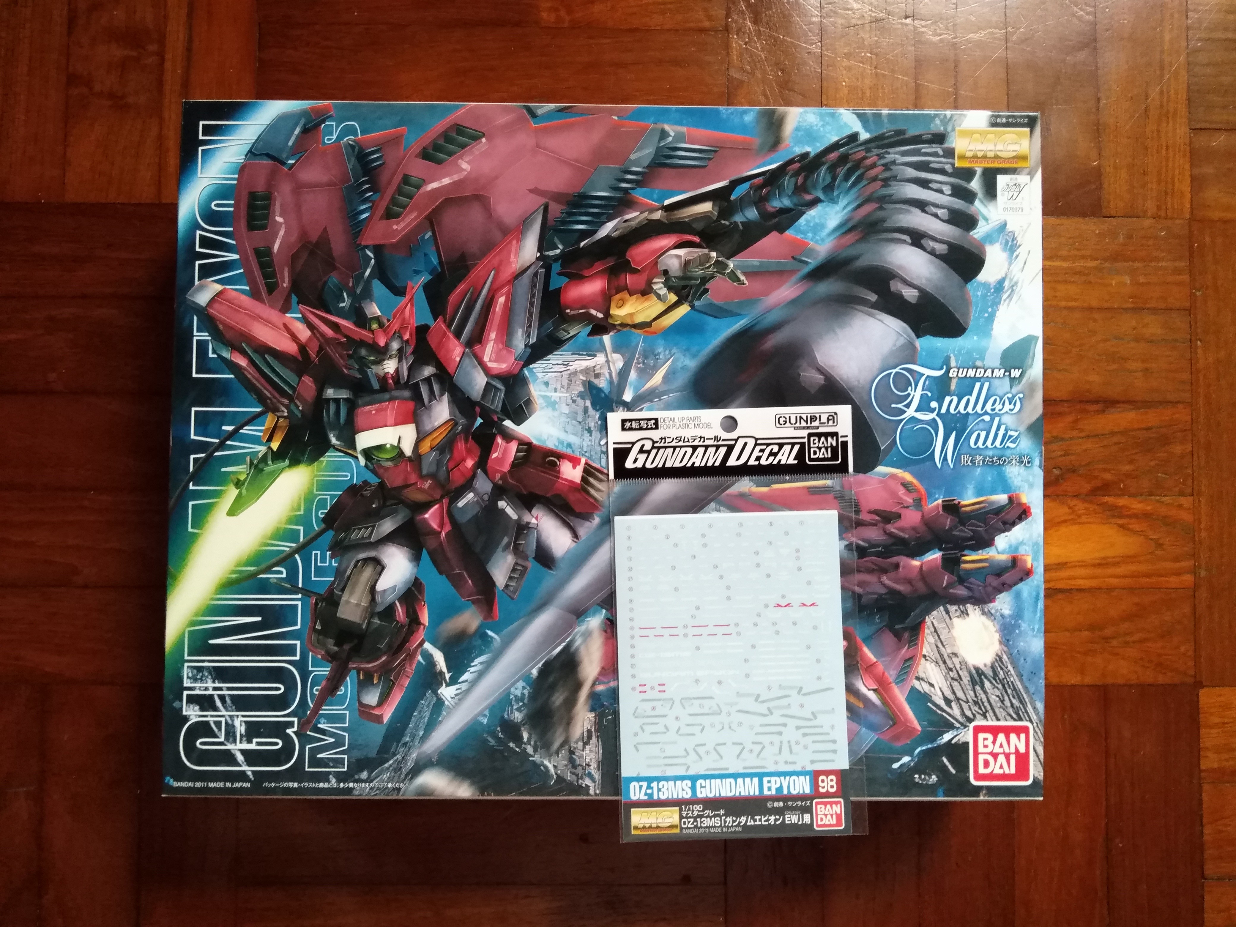 Master Grade MG Gundam Epyon EW with Official Waterslide Decals, Toys ...