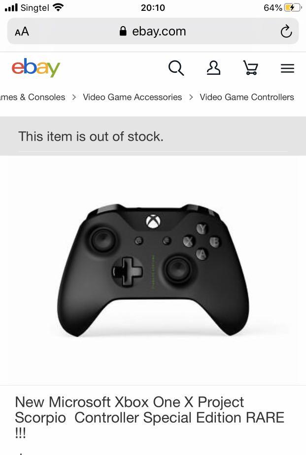 Microsoft Xbox One X Project Scorpio Controller Special Edition, Video ...