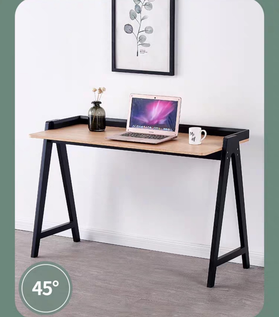 Modern/ industrial/ nordic study table, Furniture & Home Living ...