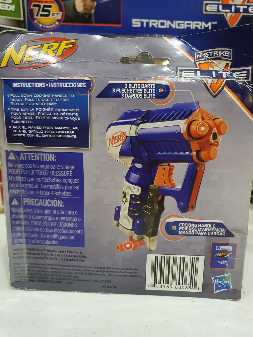 Nerf Gun Elite Triad Ex-3, Hobbies & Toys, Toys & Games on Carousell
