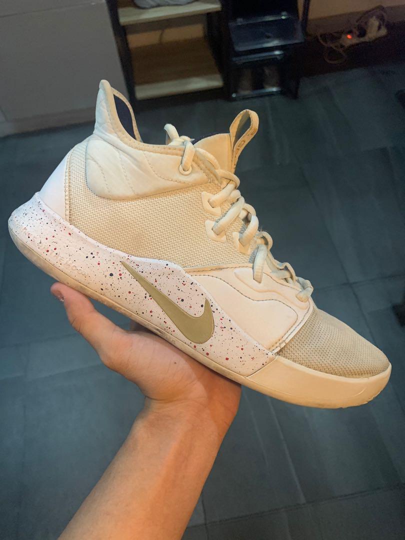 Nike PG3 Paul George 3 White Gold, Men's Fashion, Footwear, Sneakers on ...