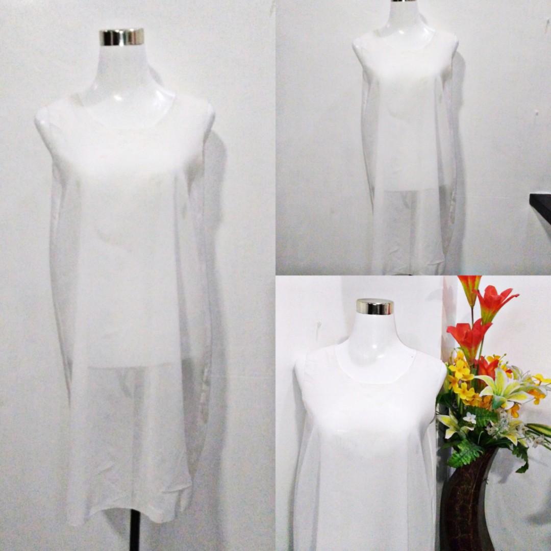 Pambahay Pantulog White Dress Bestida Everyday Dress Sleepwear, Women's ...