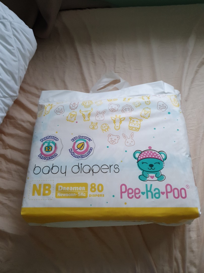 PeeKaPoo newborn diapers, Babies & Kids, Bathing & Changing, Diapers ...