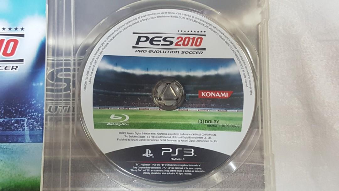 PlayStation 3 PS3 Pro Evolution Soccer PES 2010, Video Gaming, Video ...