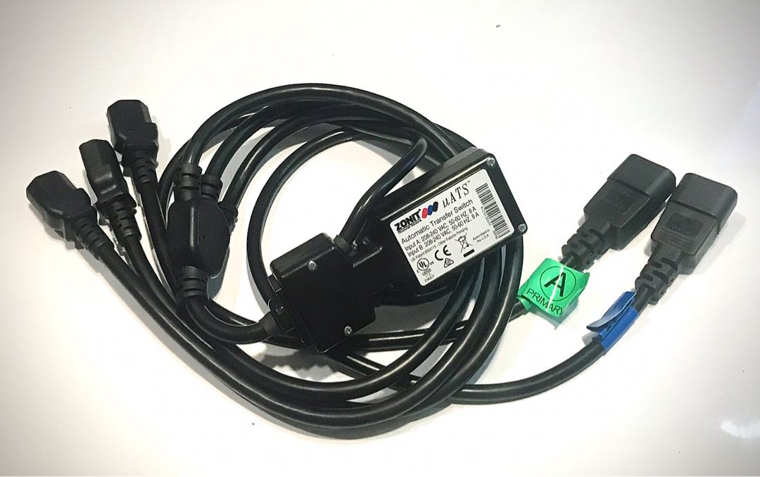 Rare Zonit Micro ATS (8A) 2*C14 inputs to 3*C13 Outputs, Computers ...
